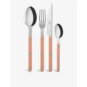 SABRE Bistrot Stainless-steel Cutlery Set Of 24 - Nude Pink