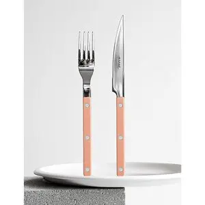 SABRE Bistrot Stainless-steel Cutlery Set Of 24 - Nude Pink