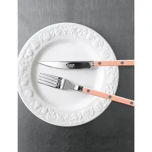 SABRE Bistrot Stainless-steel Cutlery Set Of 24 - Nude Pink