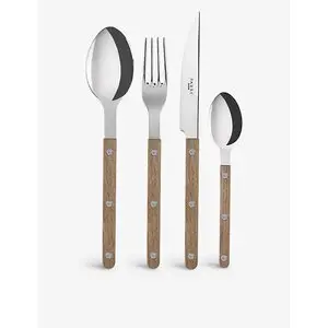 SABRE Bistrot Stainless-steel Cutlery Set Of 24 - Teak