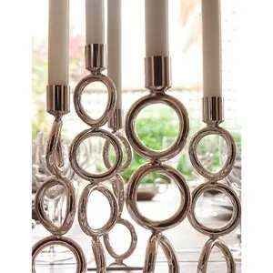 Christofle Vertigo 3-ring Silver-plated Candelabra 23cm