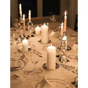 Christofle Vertigo 3-ring Silver-plated Candelabra 23cm