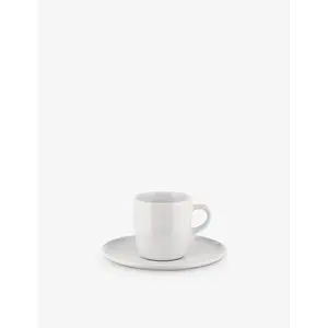 ALESSI Itsumo Porcelain Mocha Cup And Saucer Set - White