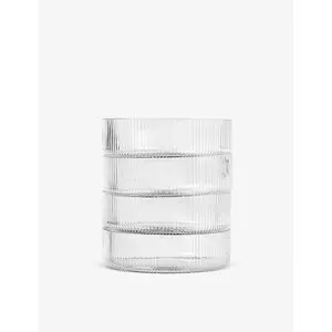 FERM LIVING Ripple Glass Serving Bowls Set Of Four - Clear