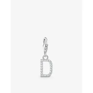 THOMAS SABO Letter D Pendant Charm - 925 Silver & Cz