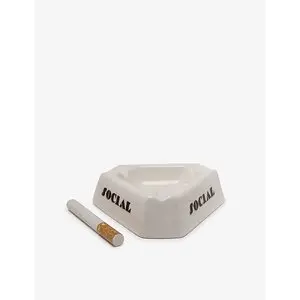 SELETTI Diesel Living With Social Smoker Porcelain Plate 36cm - One-color
