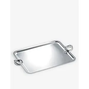 Christofle Vertigo Double-handle Silver-plated Tray 53cm X 42cm - One-color