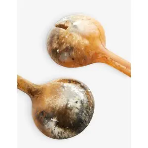 SOHO HOME Henrietta Marble-effect Resin Salad Servers Set Of Two