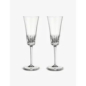VILLEROY & BOCH Grand Royal Crystal-glass Champagne Flute Set Of Two - One-color