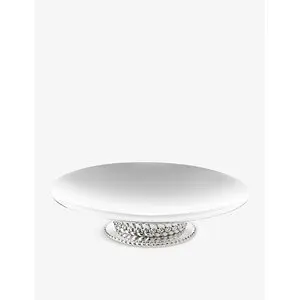 Christofle Textured-design Circular Silver-plated Centre Piece 9cm - One-color