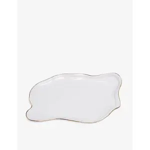 SELETTI Meltdown Irregular-shape Porcelain Tray 43.5cm