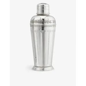 SOHO HOME Rochester Flower-engraved Stainless-steel Cocktail Shaker 24cm - Silver