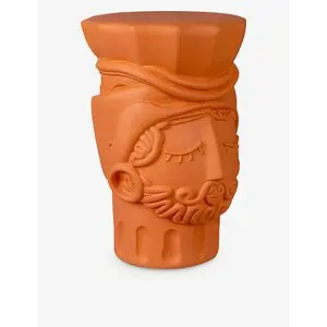 SELETTI Antonio Aricò Testa Di Moro Terracotta Stool 46.5cm