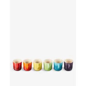 LE CREUSET Rainbow Espresso Mug Stoneware Espresso Mugs Set Of Six