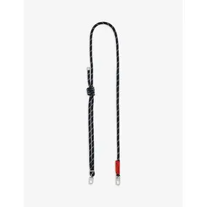 TOPOLOGIE Rope Swivel-carabiner Woven Phone Strap - Black Reflective