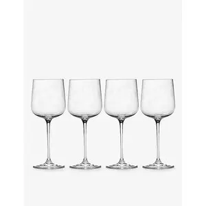 SERAX X Marni Midnight Flowers White Wine Glasses Set Of Four - Transparent