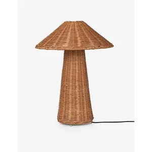 FERM LIVING Dou Rattan Table Lamp 40cm - Natural