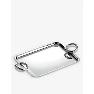 Christofle Vertigo Two-handle Silver-plated Tray 20cm X16cm - One-color