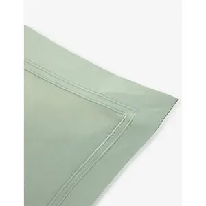 YVES DELORME Triomphe Cotton Oxford Pillowcase 50cm X 90cm - Veronese