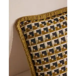 SOHO HOME Brixham Geometric-design Woven Cushion 50cm X 50cm