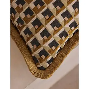 SOHO HOME Brixham Geometric-design Woven Cushion 50cm X 50cm