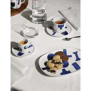 ALESSI Itsumo Yunoki Porcelain Coffee Cup And Saucer Set