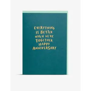 RASPBERRY BLOSSOM Happy Anniversary Greetings Card 11cm X 15.5cm - One-color