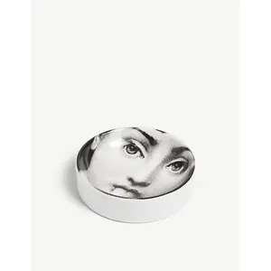 FORNASETTI Tema E Variazioni Ceramic Ashtray 13cm - One-color