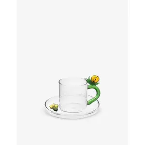 ICHENDORF MILANO Snail Glass Coffee Cup And Saucer Set - One-color