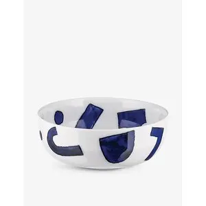 ALESSI Itsumo Yunoki Small Porcelain Bowls Set Of Four 13.9cm - Blue