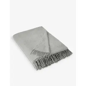 THE WHITE COMPANY Fringe-trim Lightweight Recycled Cashmere-blend Throw - Mink