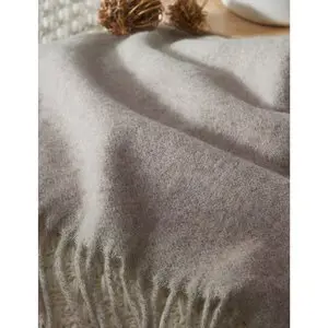 THE WHITE COMPANY Fringe-trim Lightweight Recycled Cashmere-blend Throw