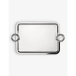 Christofle Vertigo Two-handle Silver-plated Tray 43cm X 31cm - One-color