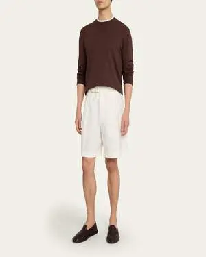 Massimo Alba Mouline Wool Crewneck Sweater