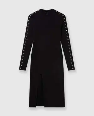Stella McCartney Long-sleeve Leg Slit Midi Dress