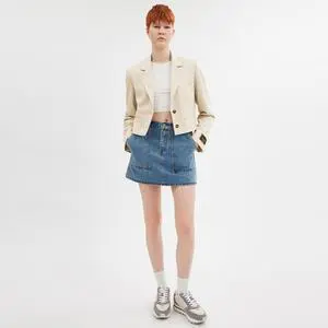 COACH Cropped Blazer - Khaki