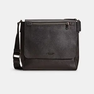 COACH Restored Kennedy Map Bag - Silver/black