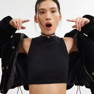 COACH Heart Charm Leather Choker