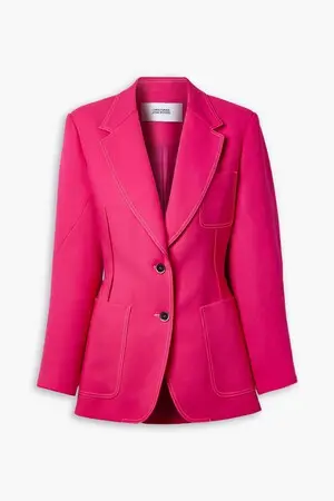 Christopher John Rogers Christopher John Rogers Crepe Blazer - Fuchsia