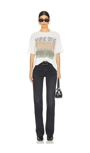 ANINE BING Cade Mushrooms Tee In White - Off White