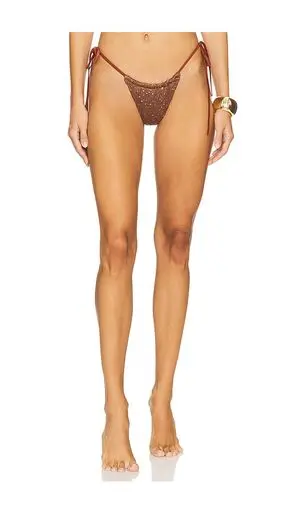 ASTA RESORT Lio Bikini Bottom - Coco Sequin