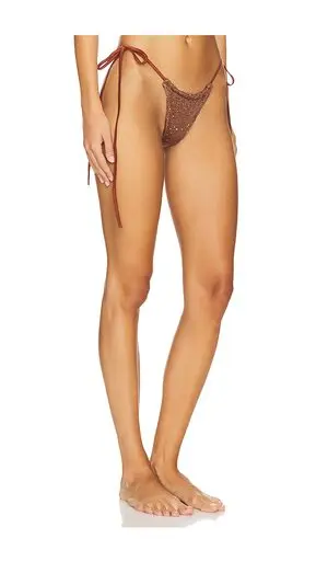 ASTA RESORT Lio Bikini Bottom - Coco Sequin