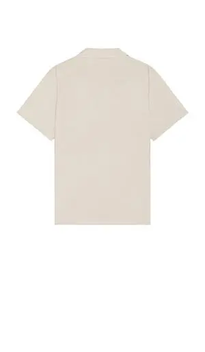 Calvin Klein Camp Shirt In Nude