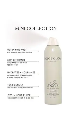 DOLCE GLOW BY ISABEL ALYSA Travel Dolce Self-tanning Mist - Medium To Dark
