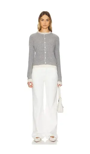 Line & Dot Hutch Double Layer Cardigan