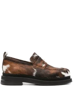 Simone Rocha Heart-toe Platform Loafers - Brown