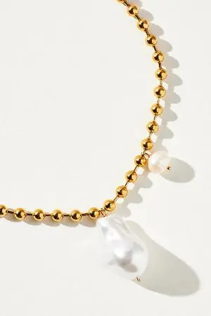 KOZAKH Bold Baroque Necklace - White