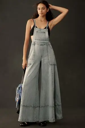 PILCRO The Carpenter Raver Wide-leg Jumpsuit