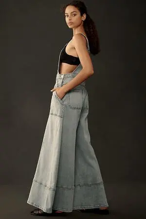 PILCRO The Carpenter Raver Wide-leg Jumpsuit