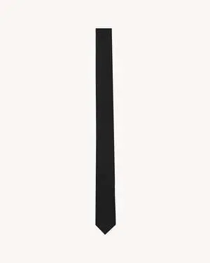 Saint Laurent Silk Neck Tie - Black